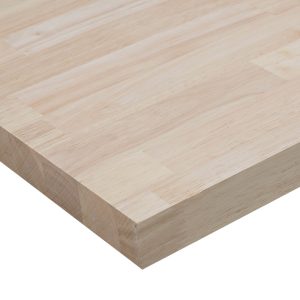 12' Unfinished Hevea Hardwood Butcher Block Countertop - Door Clearance ...