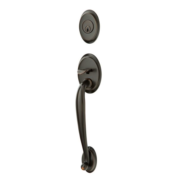Emtek Saratoga Lockset Oil Rubbed Bronze - Door Clearance Center Emtek Saratoga Lockset Oil Rubbed Bronze - Door Clearance Center
