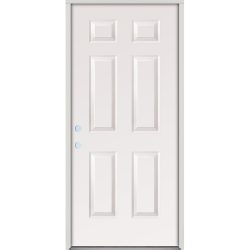 6-Panel Steel Prehung Door Unit - Door Clearance Center